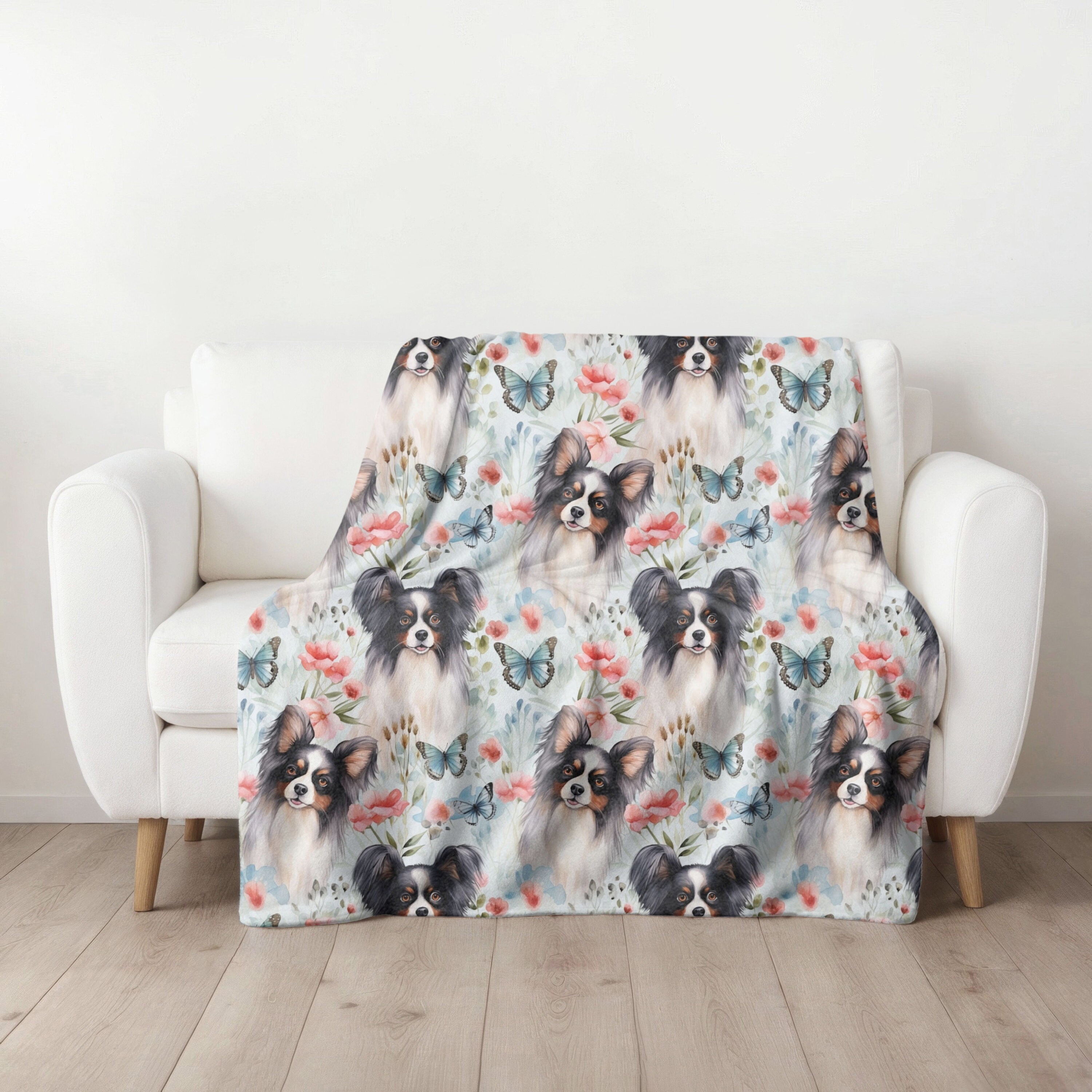 Papillon Blanket for Papillon Dog Lover, Papillon Mama Gift, Papillon ...