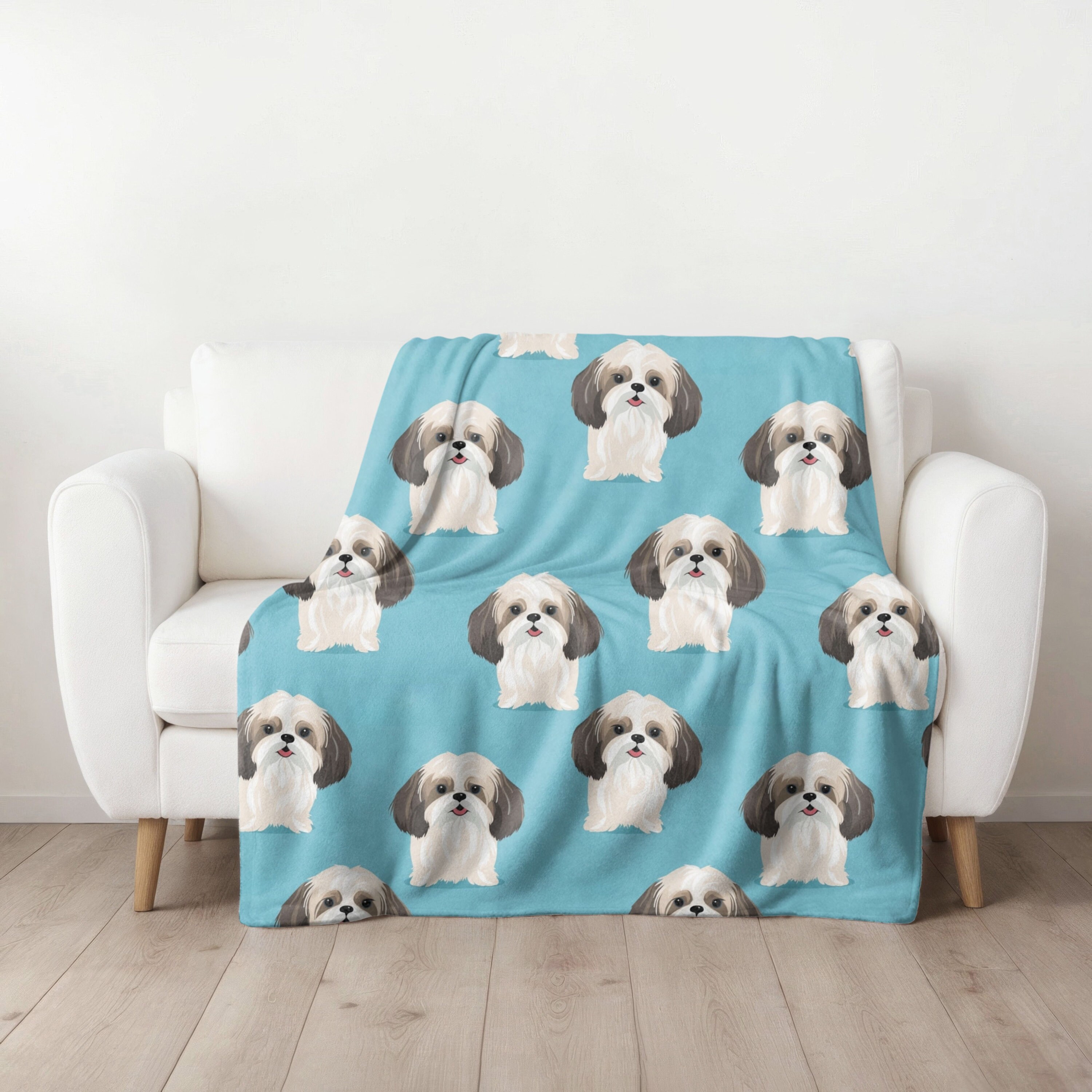 Shih Tzu Blanket for Shih Tzu Mom, Gift Idea for Shih Tzu Mom, Shitzu ...