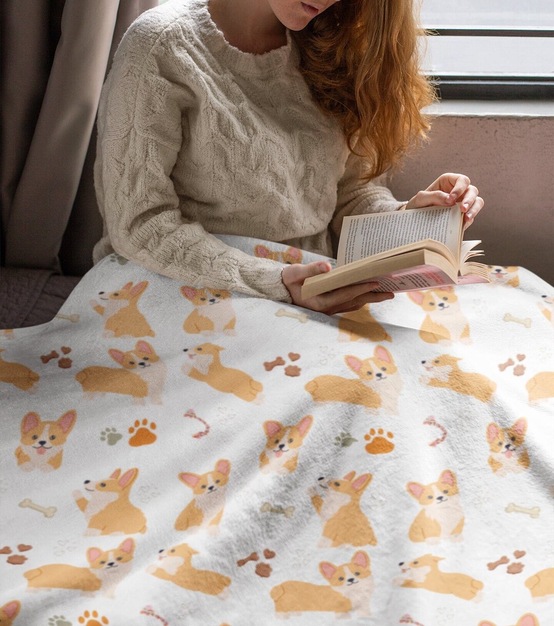Corgi Plush Blanket, Welsh Corgi Mom Blanket, Corgi Lover Gift, Corgi ...