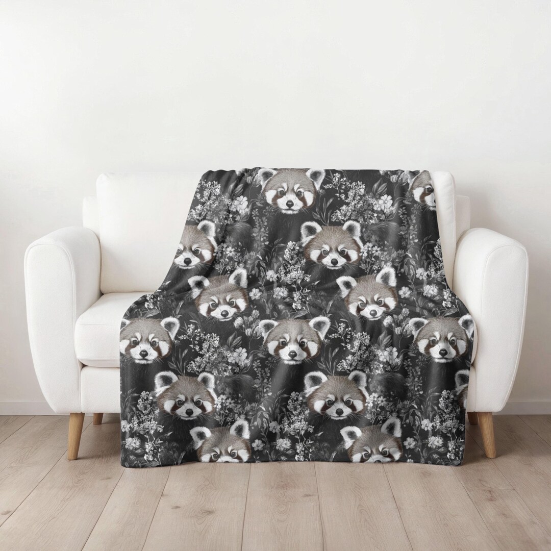 Cute Red Panda Blanket, Red Panda Throw Blanket, Redpanda Gift for ...