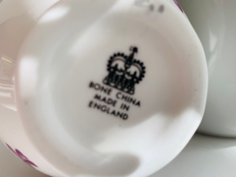 Vases Home Décor Water Ewer With Purple Flowers Bone China Pitcher ...