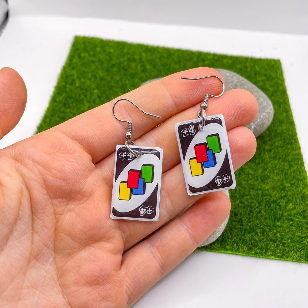 Gif Idea for Nerds, 4 Color-changing Card Earrigs From the UNO Board ...
