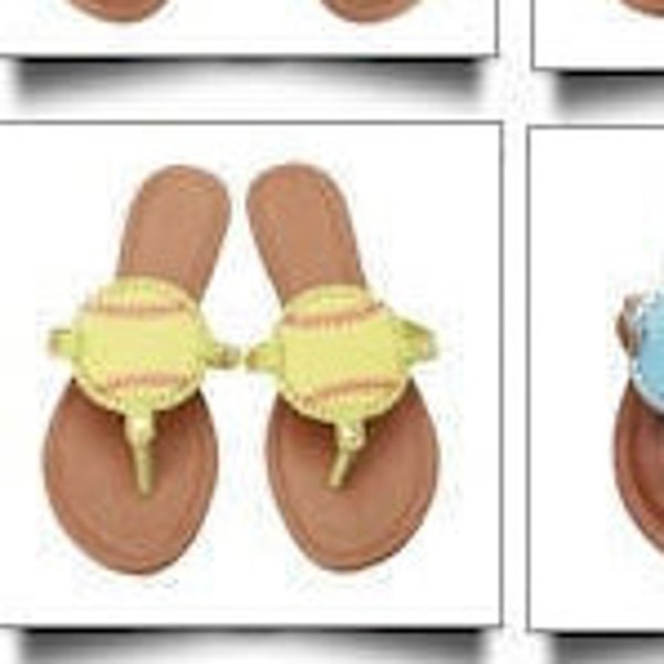 Baseball Sandals - Etsy