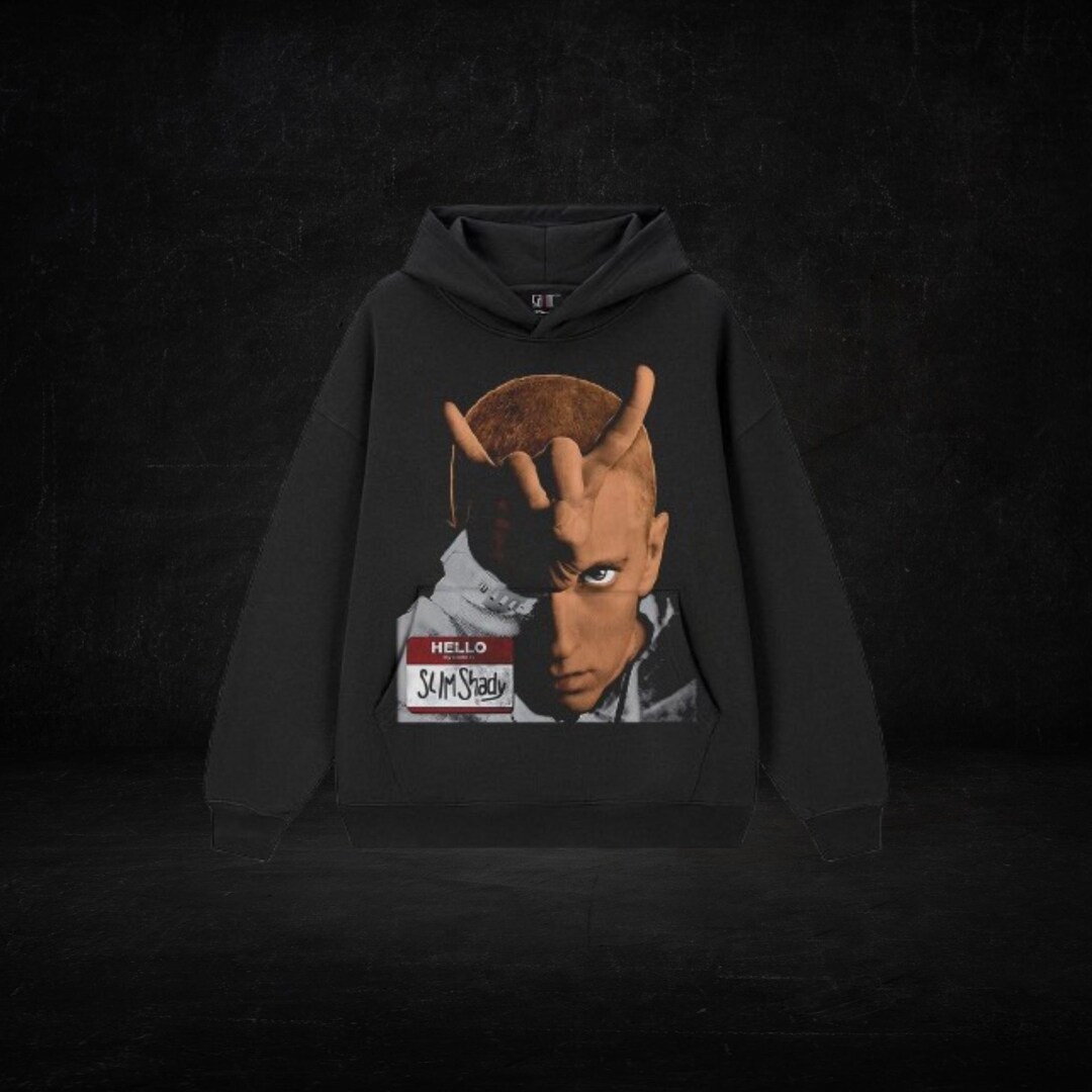 Vintage Slim Shady Graphic T-shirt Eminem Devil Horns Tee Hip-hop ...