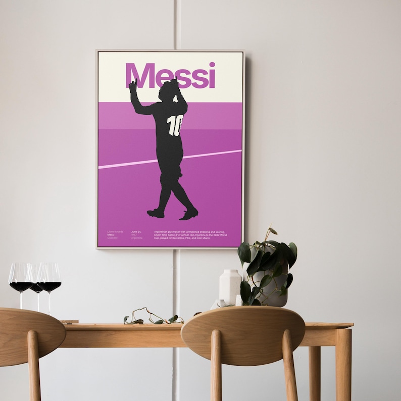 Lionel Messi Inter Miami CF Poster – MLS Soccer Legend Wall Art - Etsy