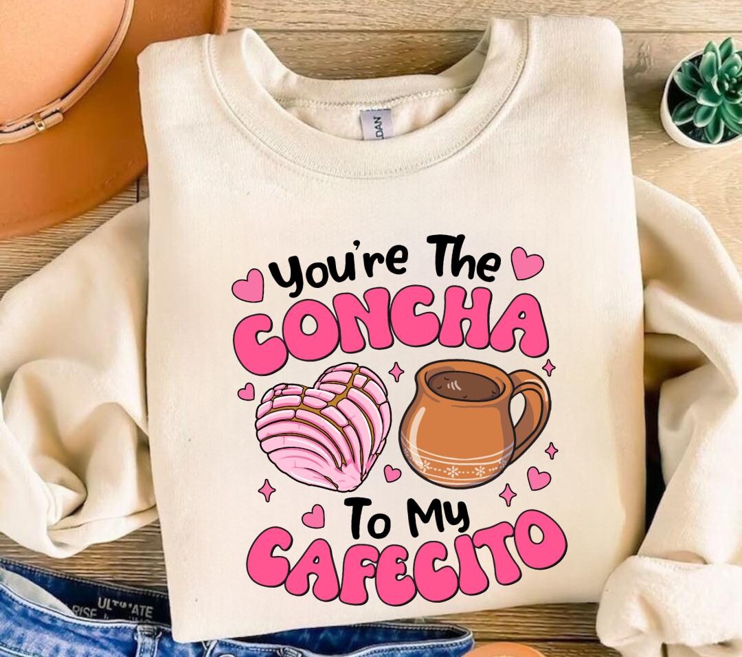 You're the Concha to My Cafecito PNG| Concha Valentine PNG, Spanish ...
