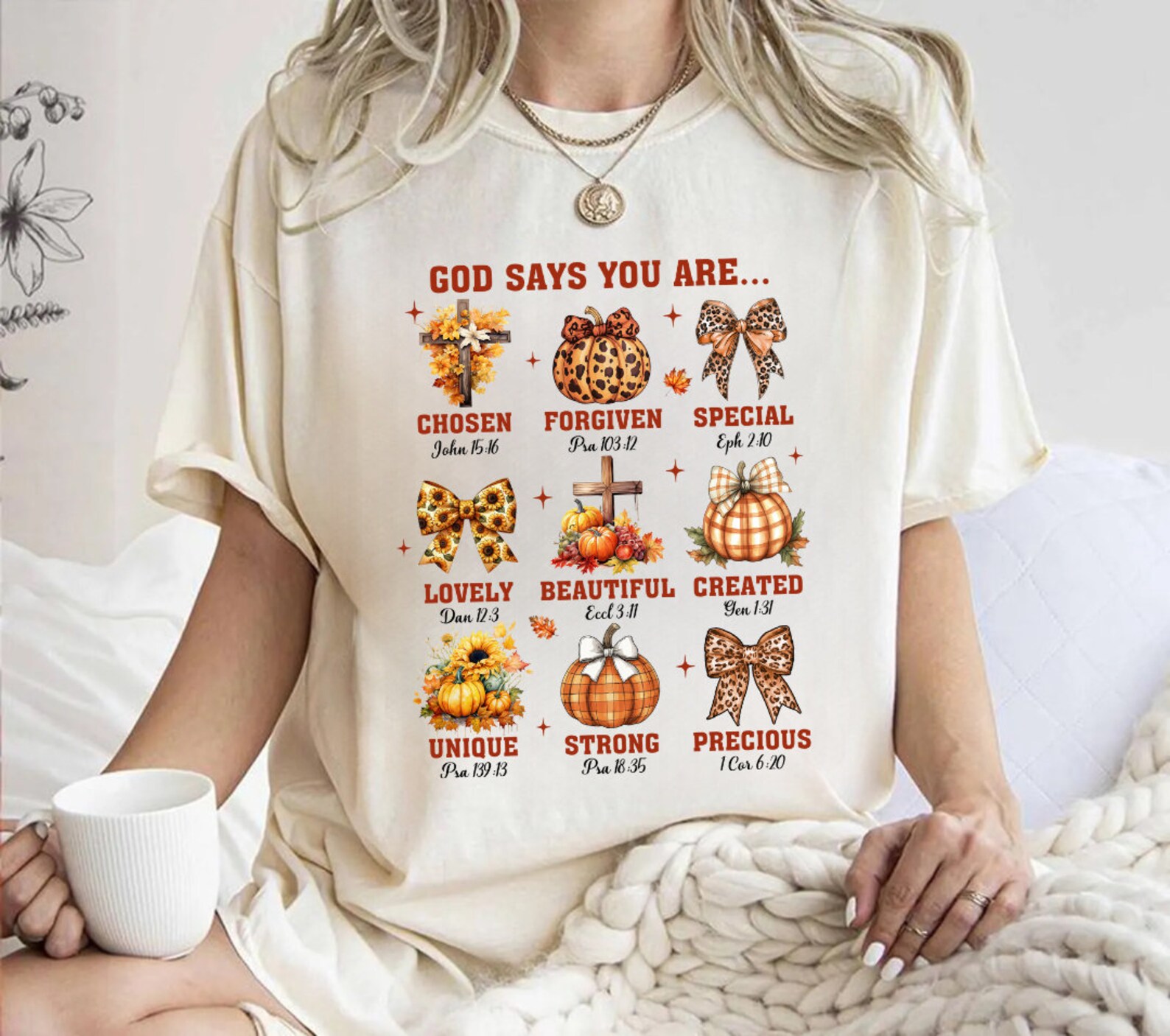 God Says You Are Fall PNG | Christian Fall PNG | Fall Shirt Design ...