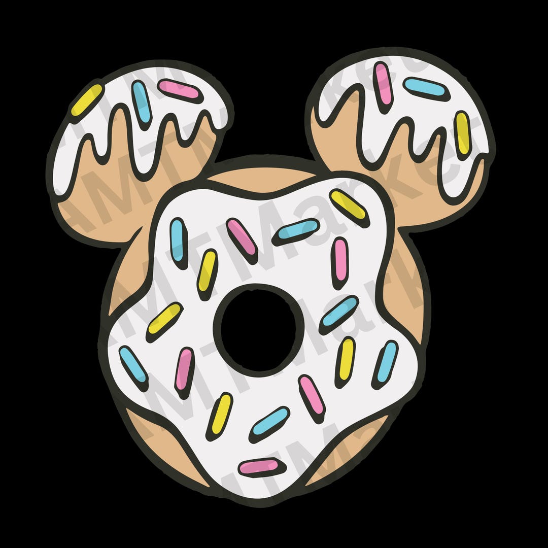 Donut Mickey PNG - Etsy