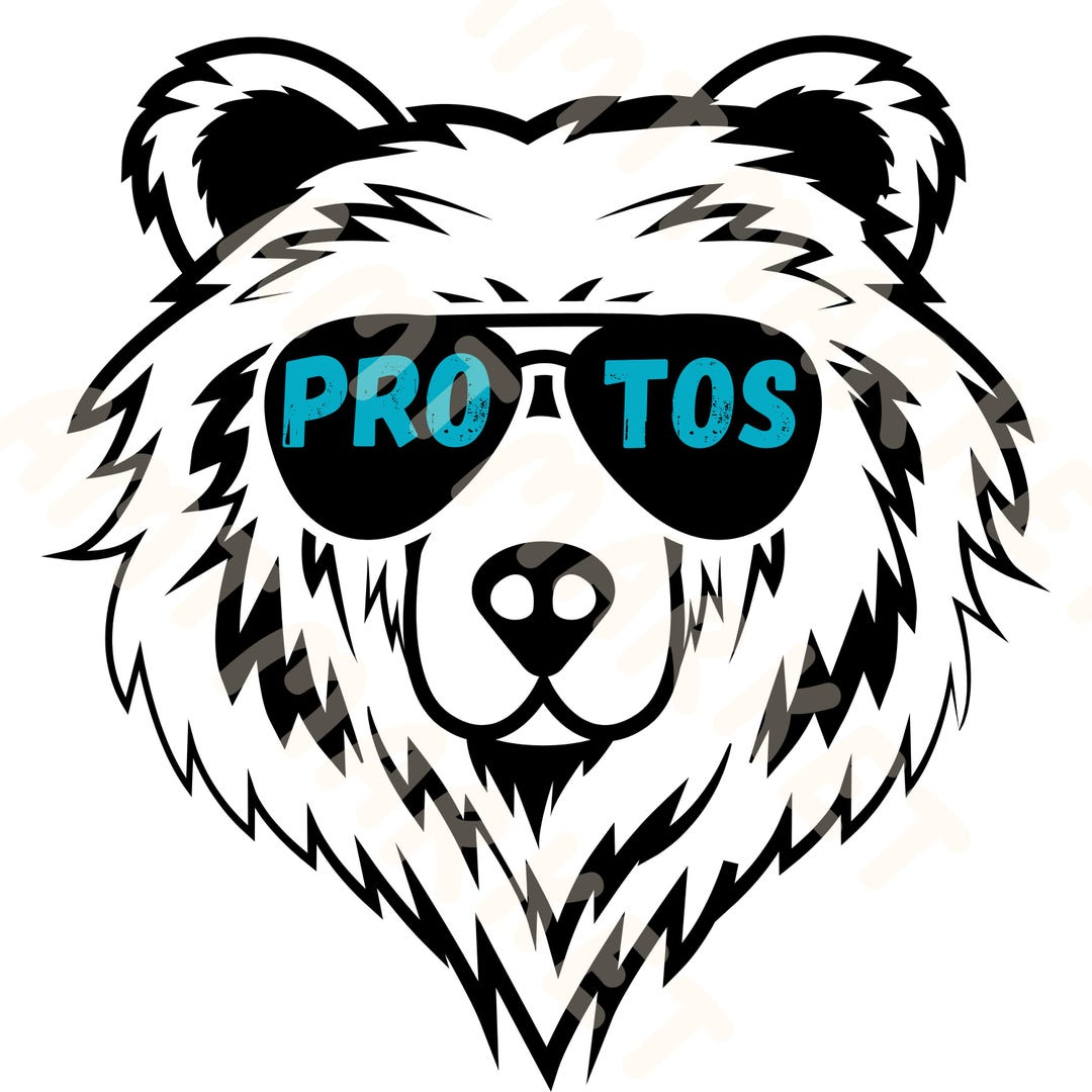 Protos Bear With Sunglasses PNG - Etsy