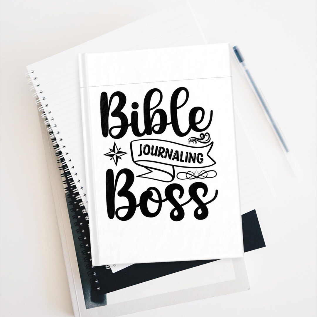 Bible Journaling Boss Ruled Line Journal for Faith Reflection ...