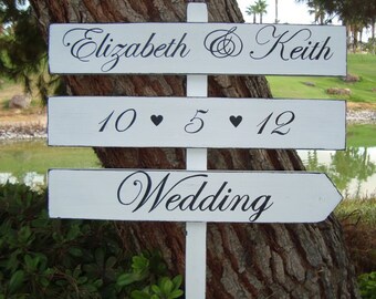 Wedding arrow sign | Etsy