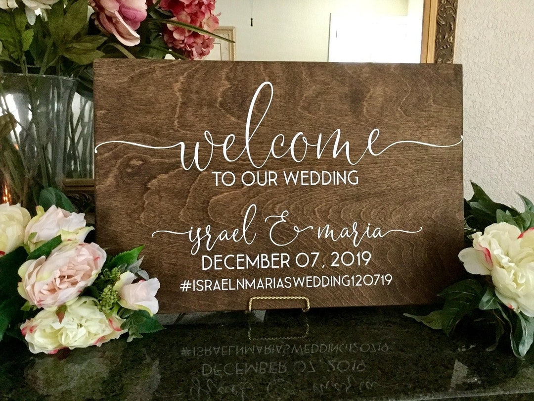 Hashtag Sign Social Media Sign Welcome to Our Forever Sign - Etsy