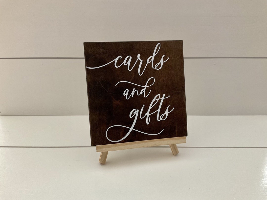 Cards and Gifts Sign Cards Sign Cards Box Sign Gift Table - Etsy