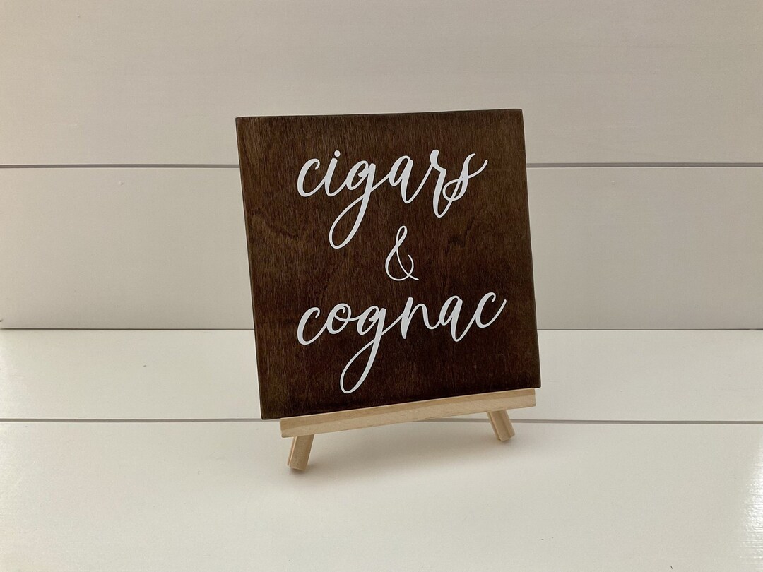 Cigars and Cognac Sign, Cigar Bar Sign, Cognac Sign, Whiskey Bar Sign ...
