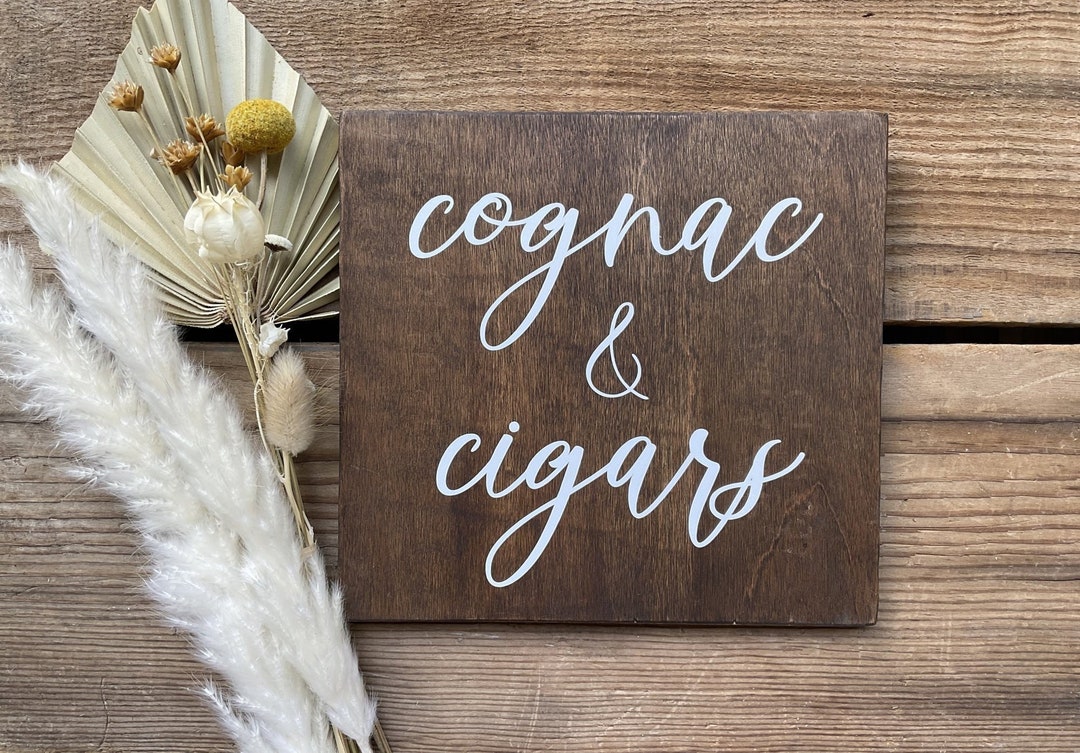 Cognac and Cigars Sign, Cigar Bar Sign, Cognac Sign, Whiskey Bar Sign ...