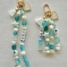 Handmade Ocean-inspired LOVE Beaded Keychain – Coastal Blue Charm ...