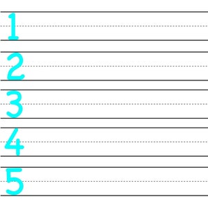 Printable Handwriting Practice Sheets Learning Numbers 1-10 - Etsy