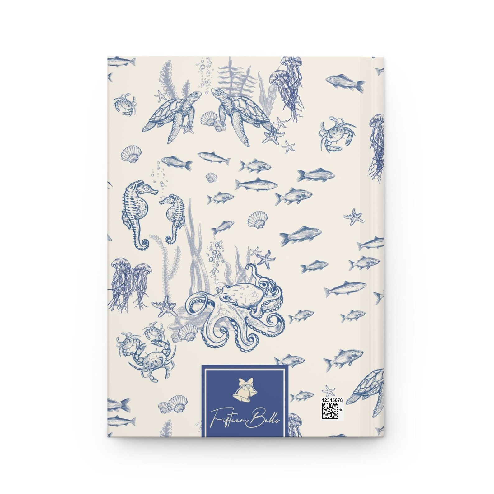 Blue and White Sea Notebook, Ocean Notebook, Fishing Journal, Beach ...