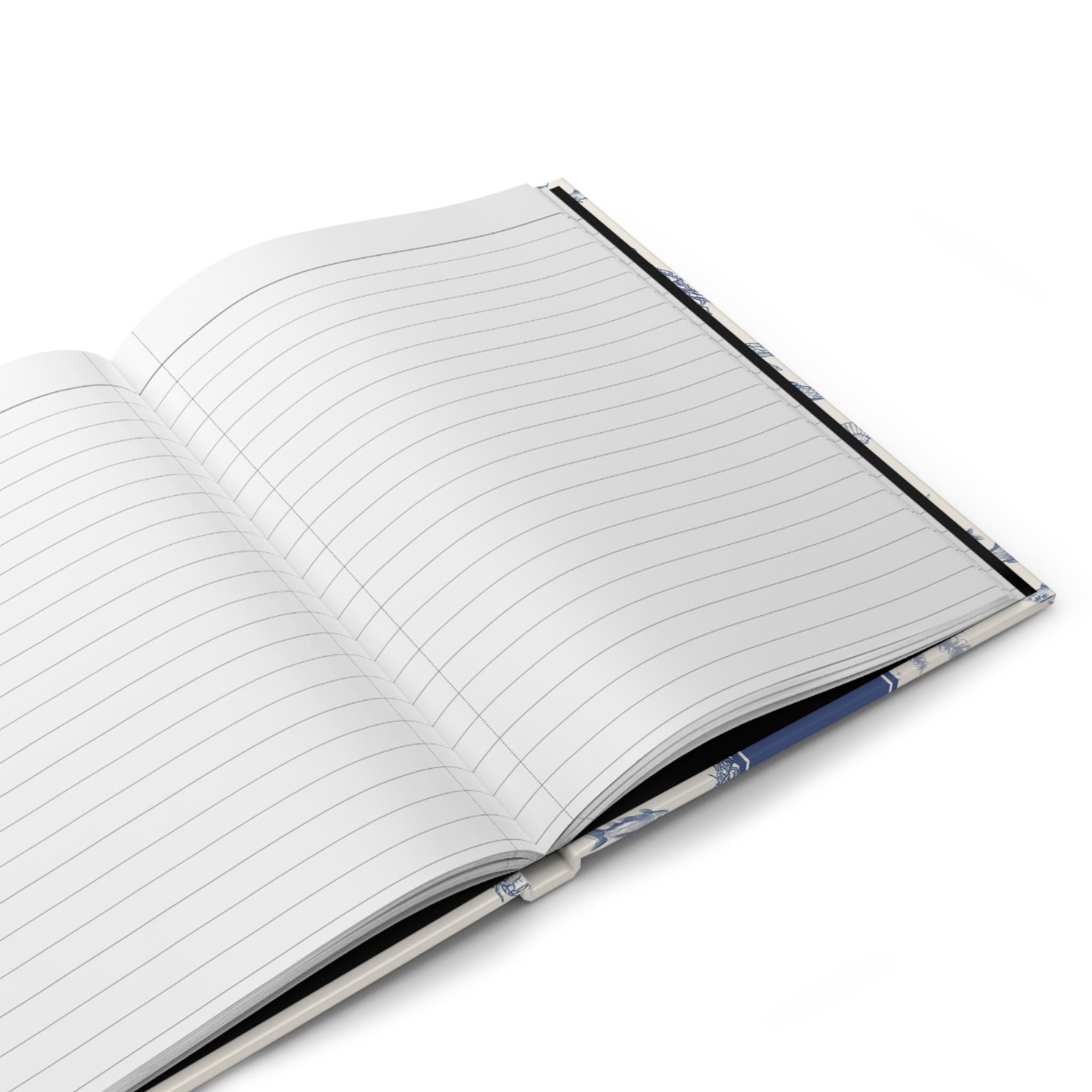 Blue and White Sea Notebook, Ocean Notebook, Fishing Journal, Beach ...