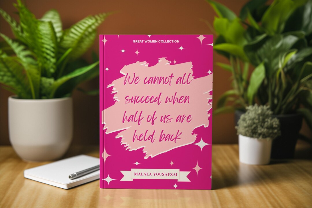 Malala Yousafzai Notebook, Activist Journal, Women's Rights Notebook ...