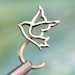 Peace Dove Nose Stud - Bird Nose Ring - Customized Gauges and End ...