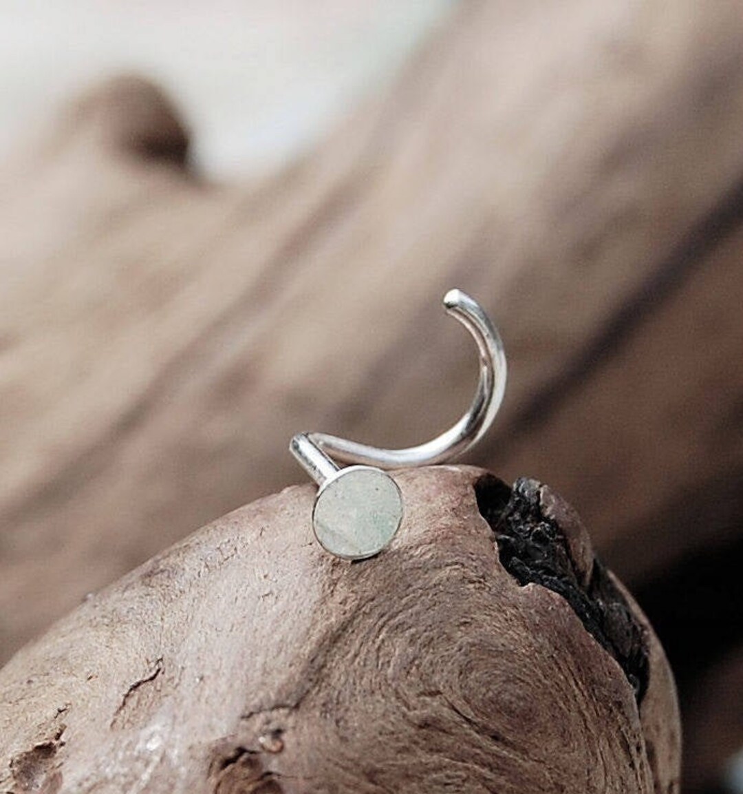 Silver Spot in 3mm Nose Stud / Dainty Nose Stud / Rock Your Nose ...