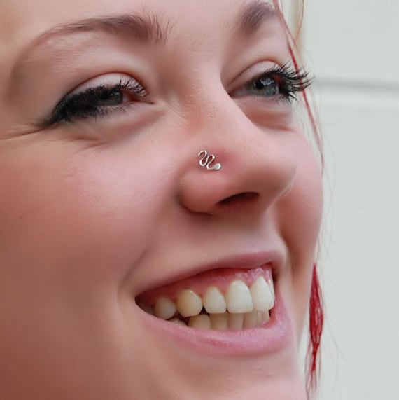 Snake Nose Ring Nose Piercing Snake Piercing Serpent