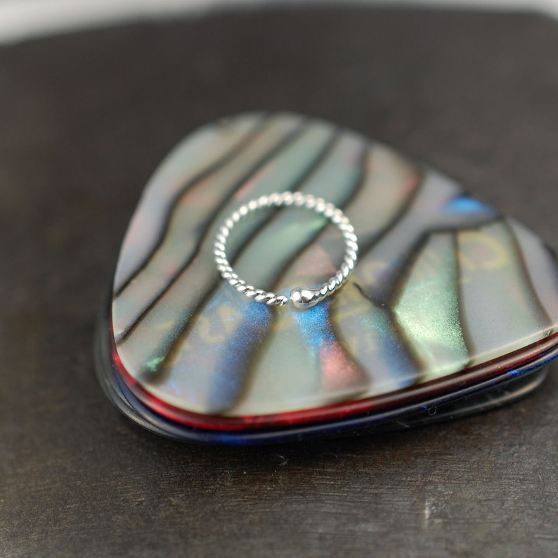 Silver Nose Ring Hoop Twisted Nose Ring Budded Hoop Custom | Etsy