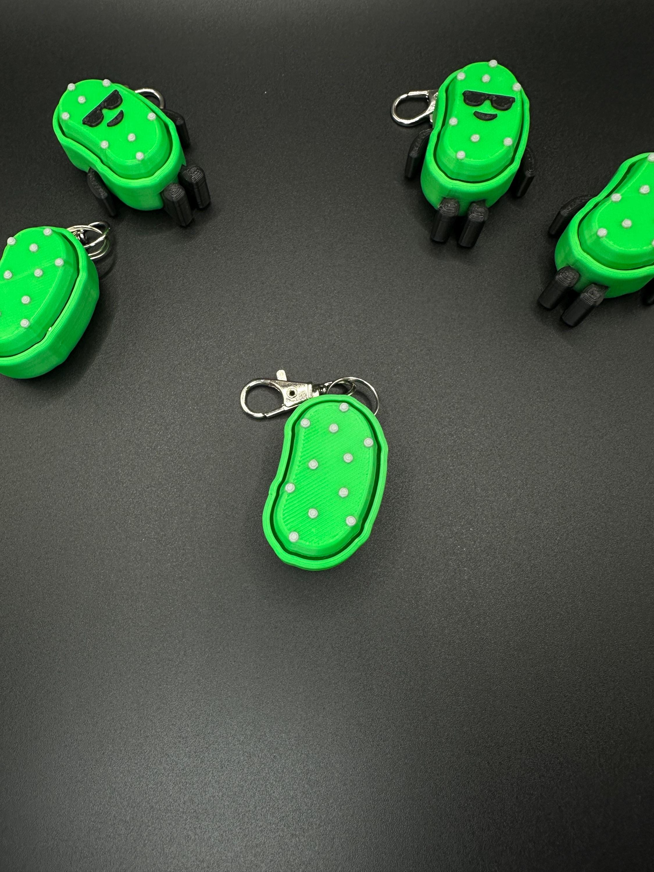 Pickle Fidgets! - Clicker Fidget Keychains - 3D Printed Fidgets - Etsy