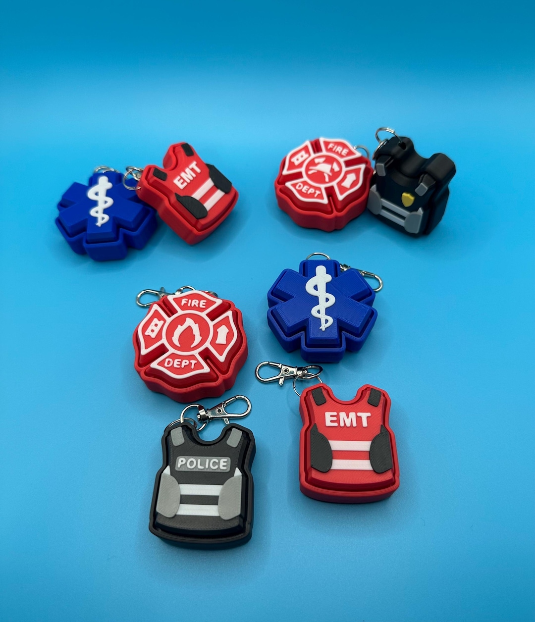 First Responders Clicker Fidgets - 3D Printed Fidgets - Fidget Multi ...