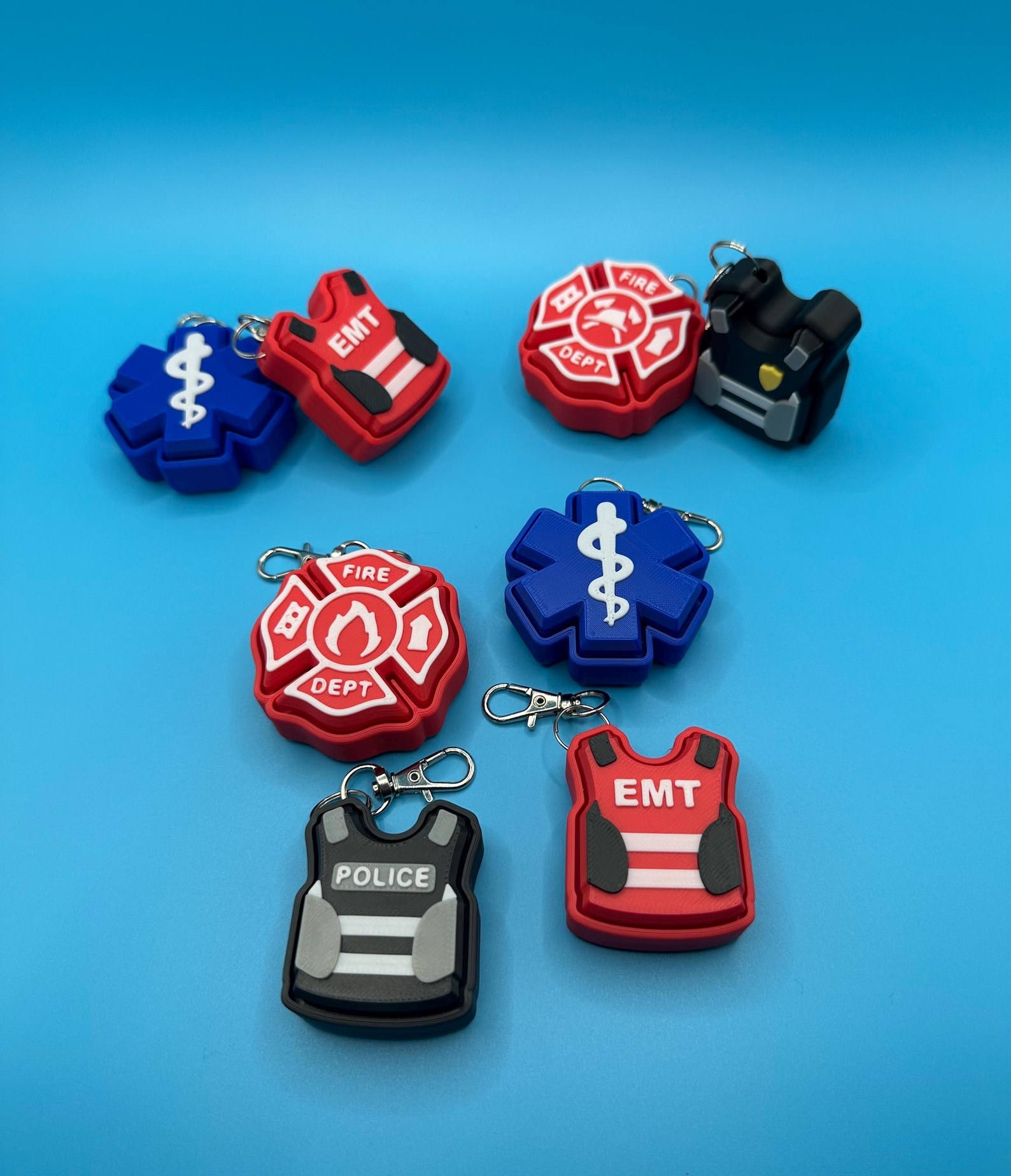 First Responders Clicker Fidgets - 3D Printed Fidgets - Fidget Multi ...