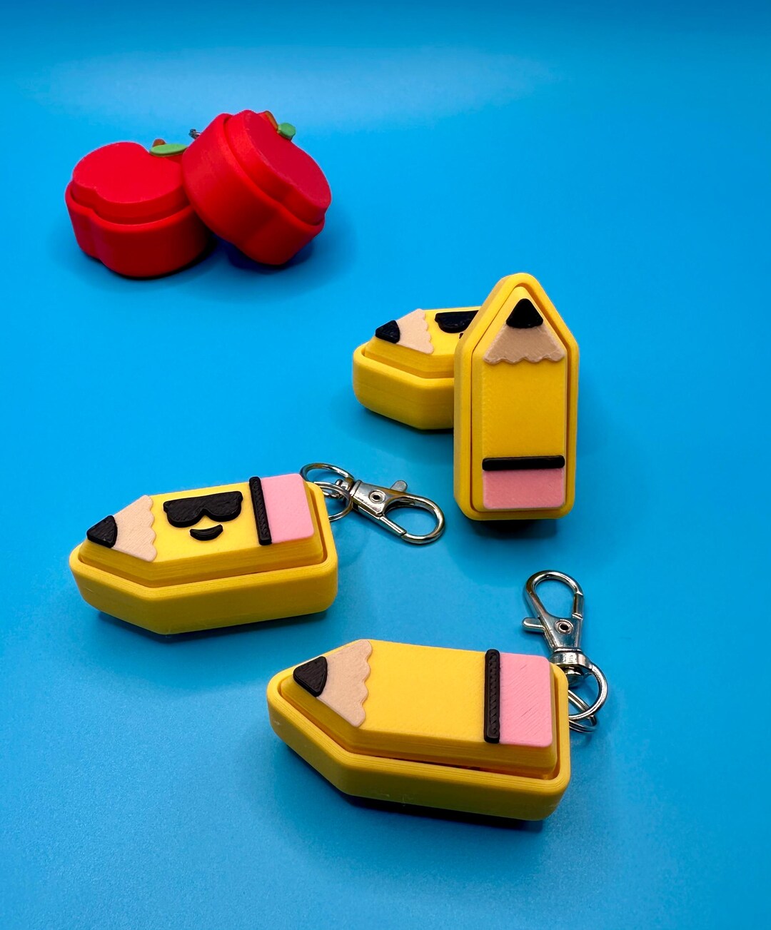 Pencil Fidgets - Teacher Appreciation - Sensory Keychains, ADHD, Stress ...