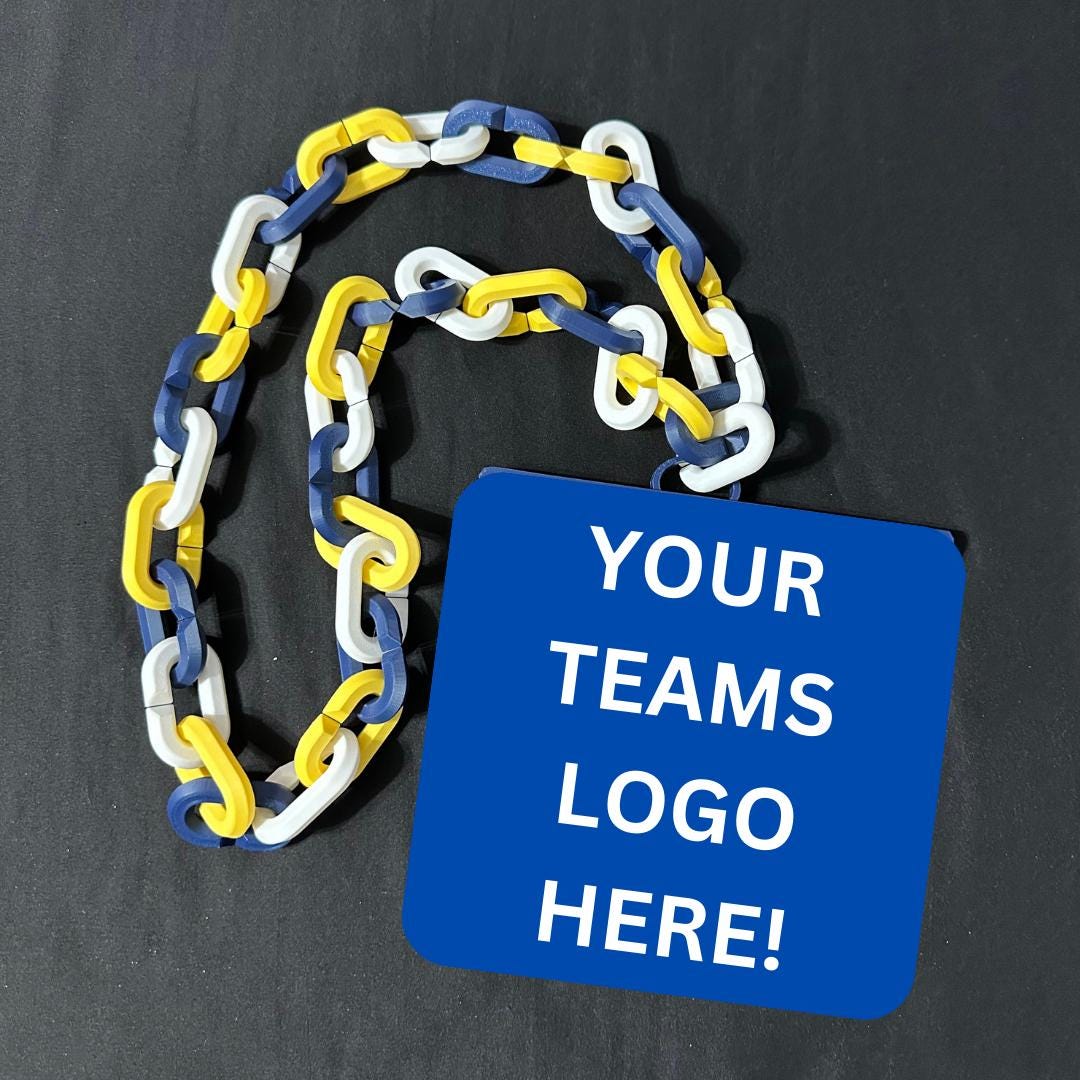 3D Printed Custom Team Chain - Etsy