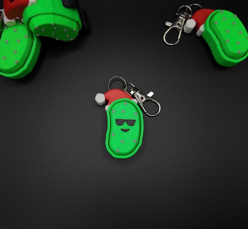 Christmas Pickle Fidgets! - Clicker Fidget Keychains - 3D Printed ...