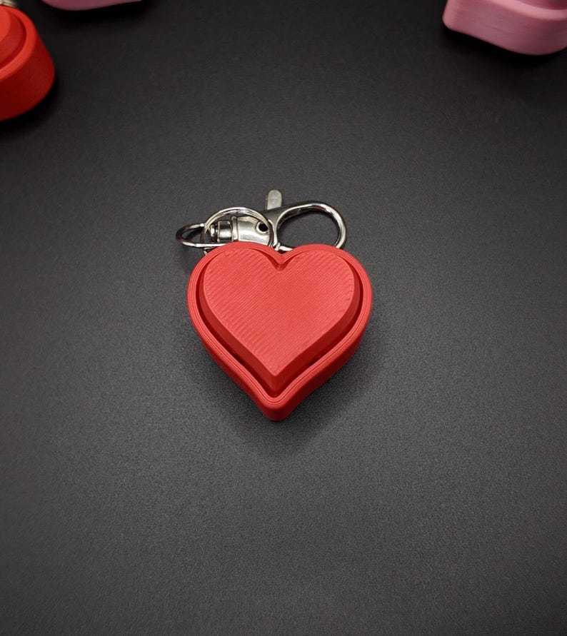 Heart Clicker Fidgets - Valentine's Day - 3D Printed Fidgets - Fidget ...