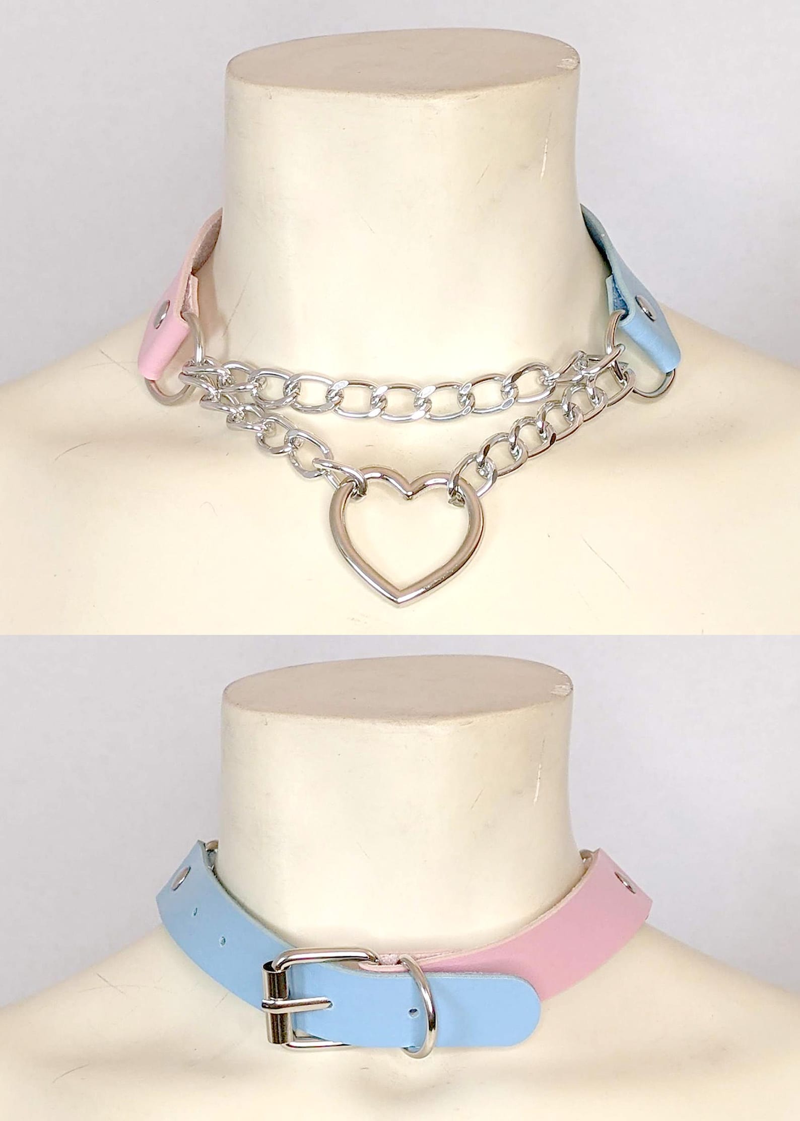 Pride Themed Choke Chain Chokers With Buckle and D-rings - Etsy