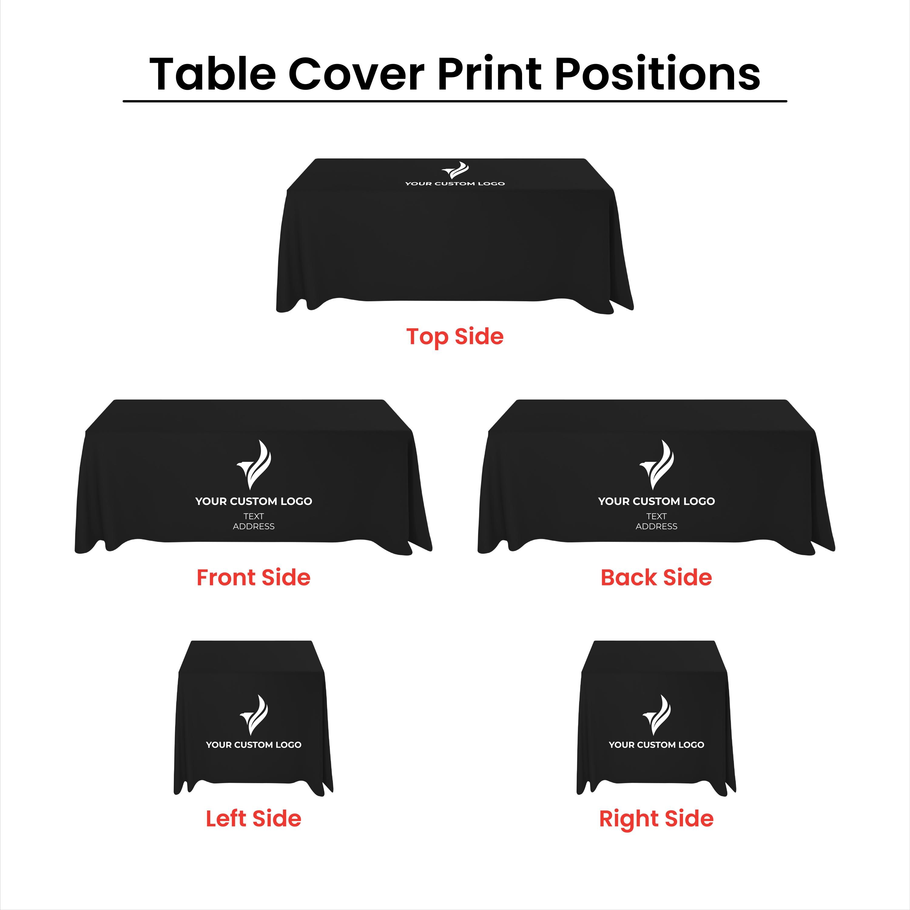 Custom Logo Tablecloth Personalized Table Throw With Your Logo for Trade Show |craft Shows | Pop ...