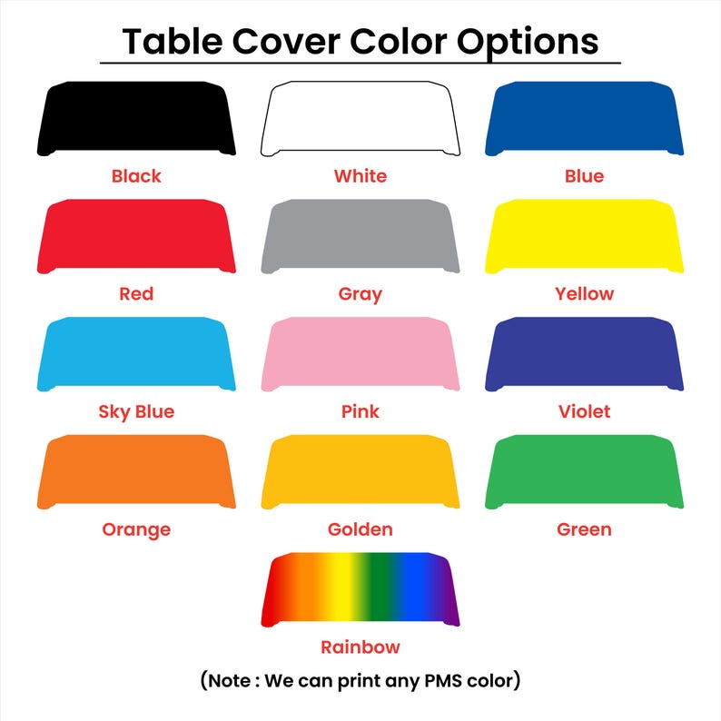 Custom Logo Tablecloth Personalized Table Throw With Your Logo for Trade Show |pop up Shop ...