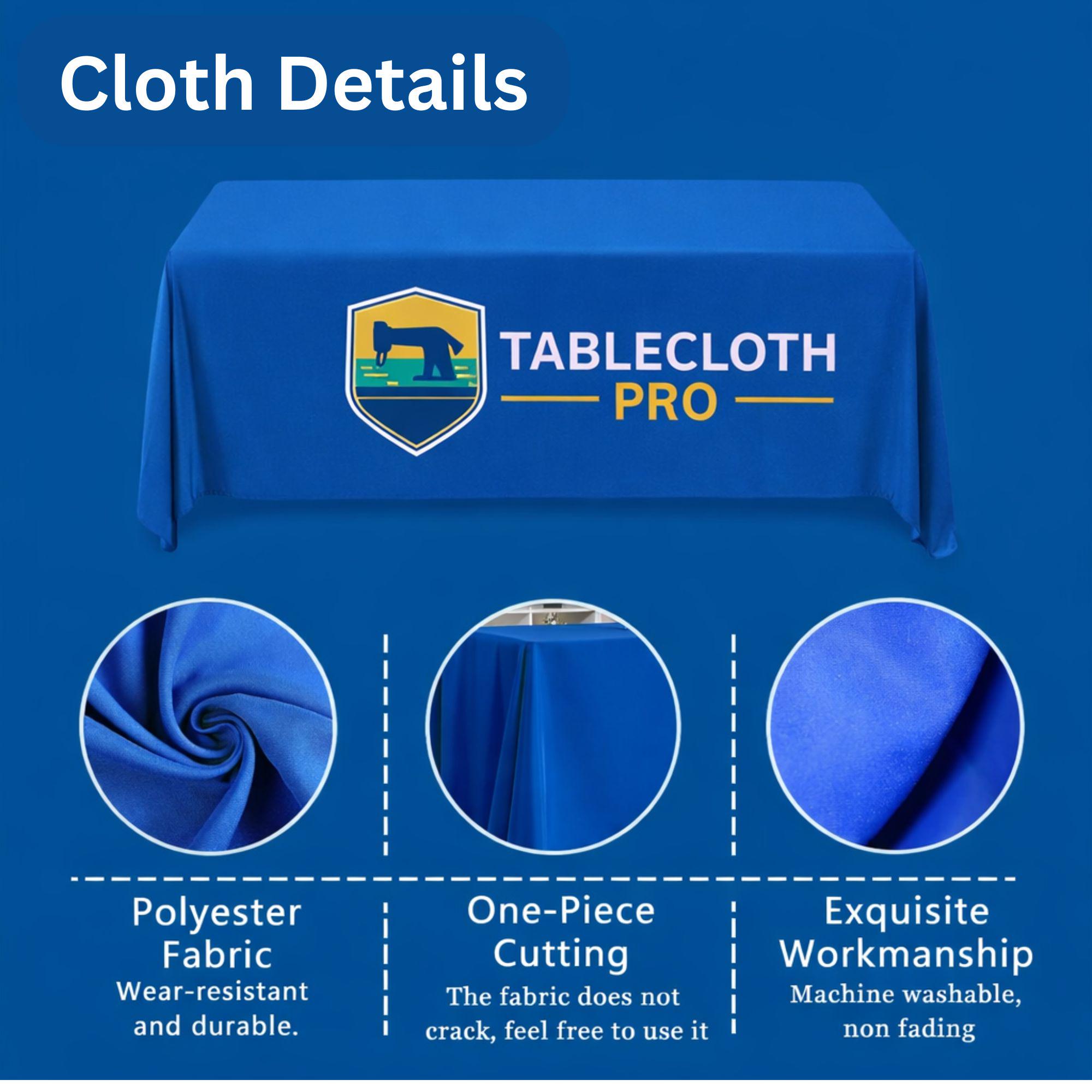 Custom Printed Tablecloth With Logo | Branded Tablecloth for Trade Show ...