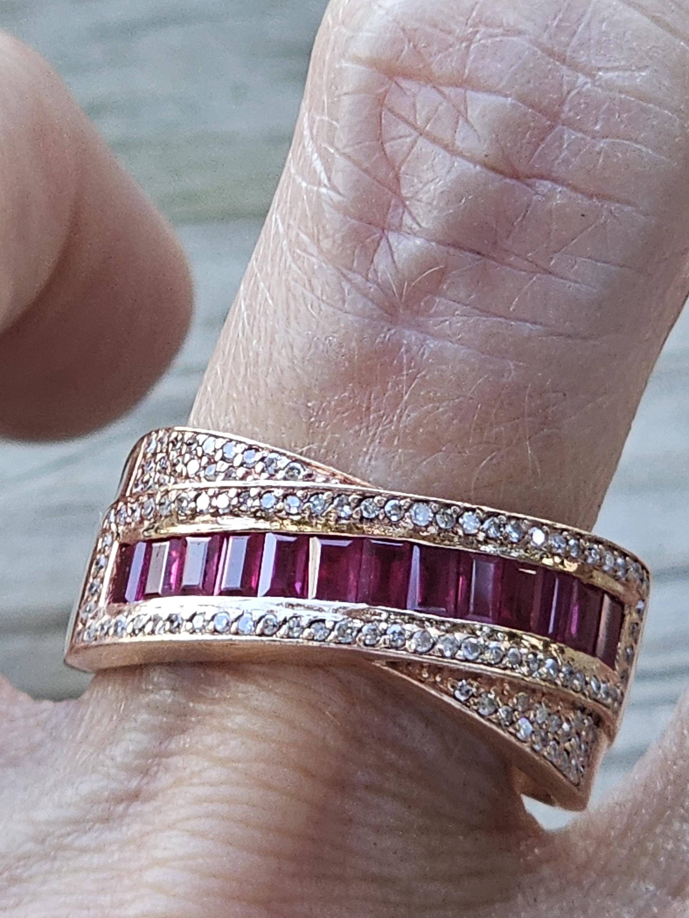 EFFY Rose / Pink Gold 14k Gold Statement Ring Size 8. - Etsy