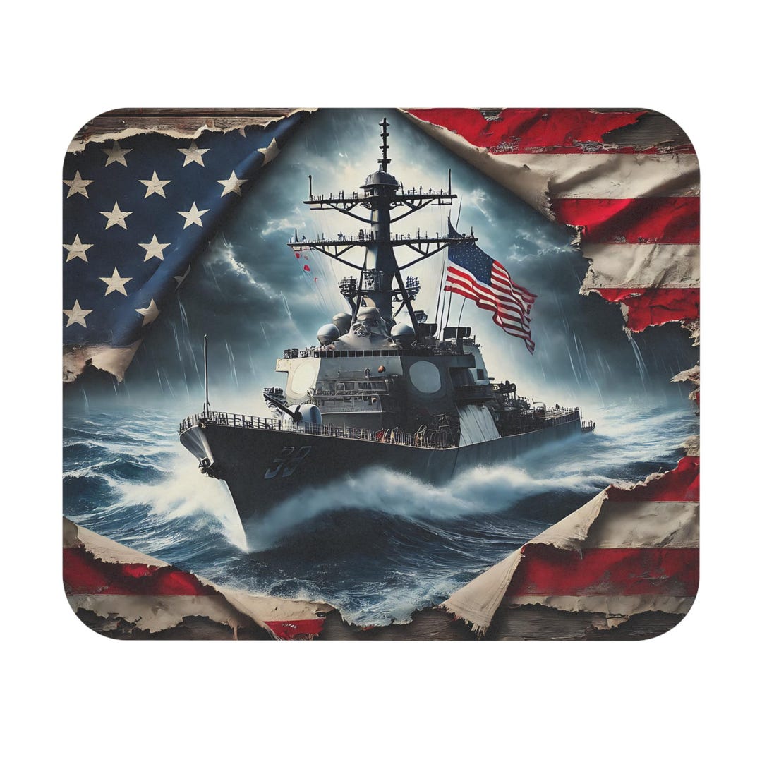 USA Flag Mouse Pad: Patriotic Military Office Decor, Gamer Accessory - Etsy
