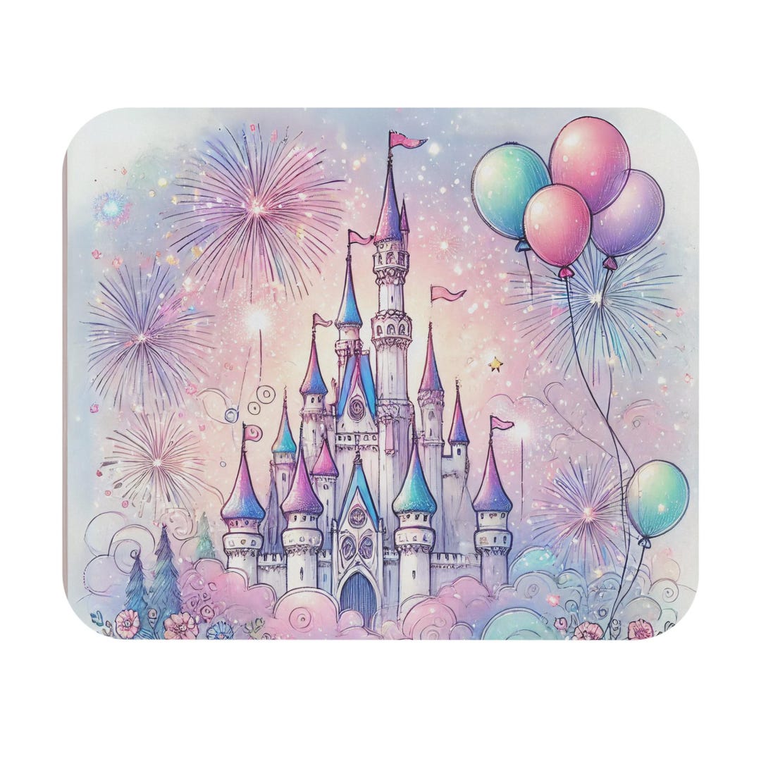 Magical Castle Mouse Pad: Whimsical Home Office Desk Decor - Etsy