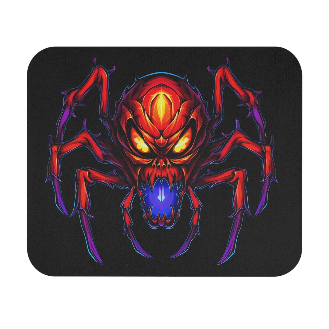 Vibrant Spider Graphic Mouse Pad: Gamer Desk Accessory - Etsy