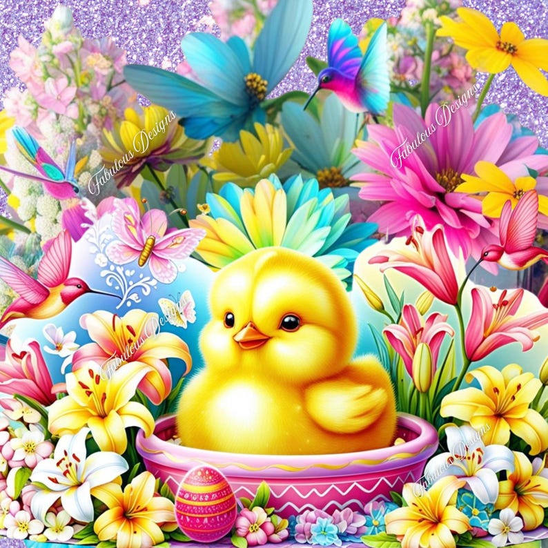 Floral Easter Chic Clipart Easter Sublimation Design Digital Download PNG Instant DIGITAL ...