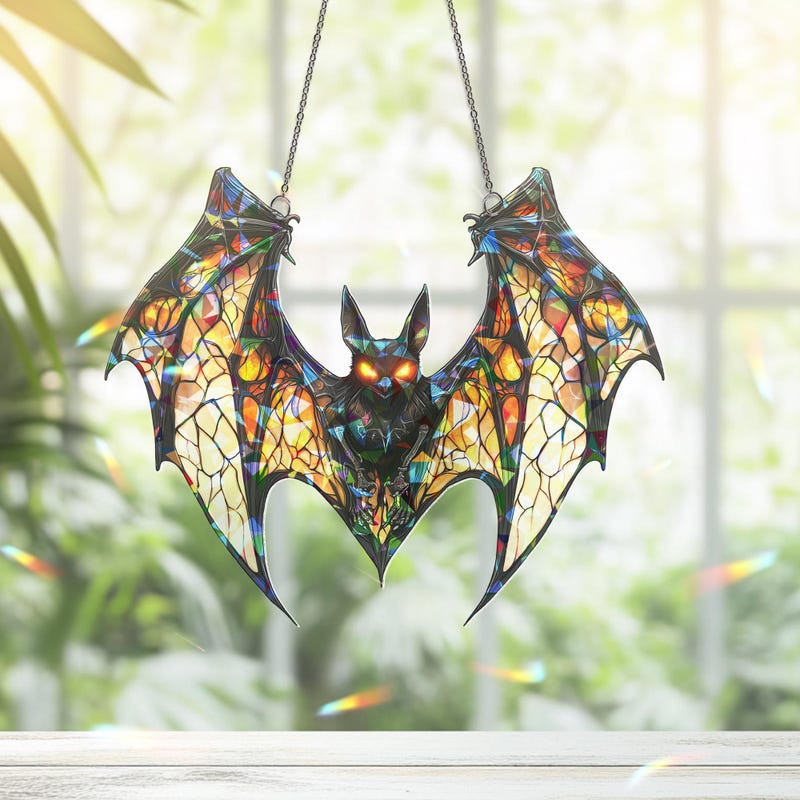 Bat Suncatcher - Etsy