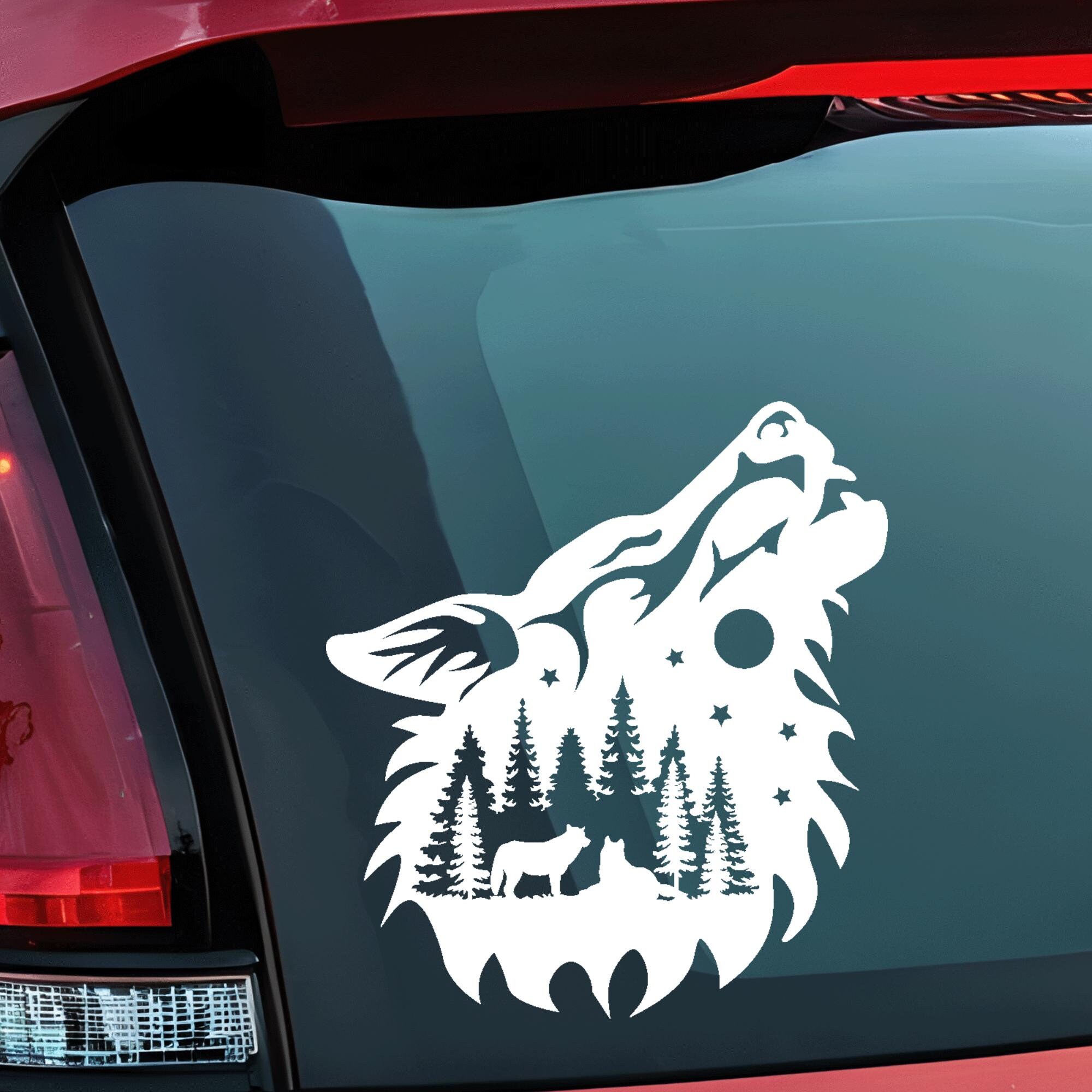 Wolf Head - Vinyl Sticker Decal for Car, Laptop, Water Bottle - Etsy
