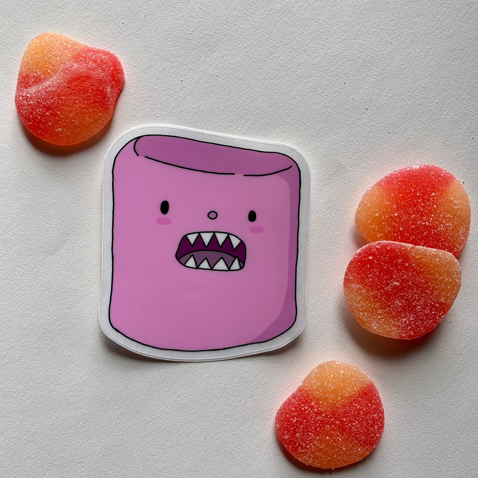 Marshmallow A Cute Translucent Sticker of the Summer Camp - Etsy