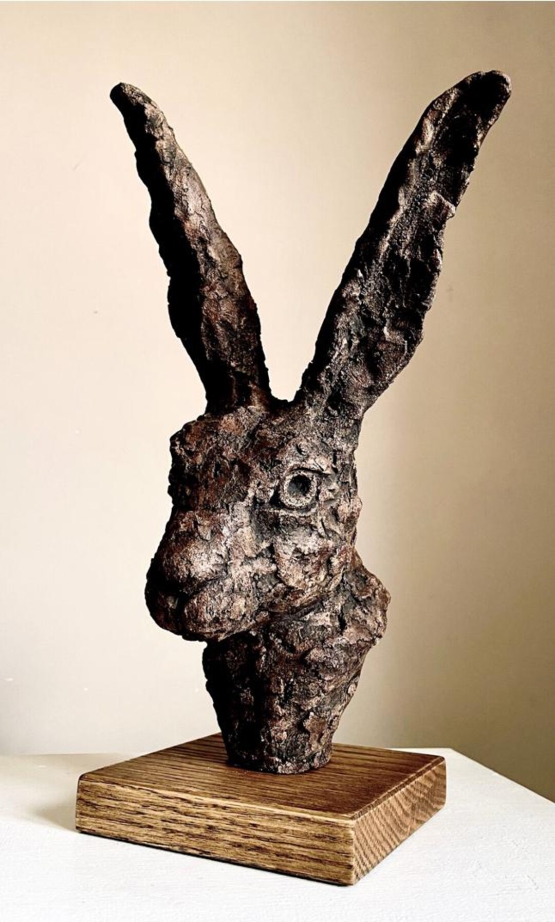 Interior Design Ceramic Decoration Wildlife Animal, Hare 'curious' Art ...