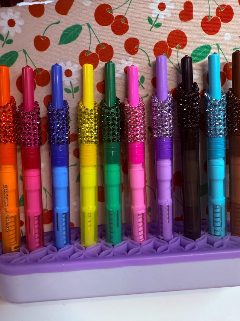 Click Markers With Bling Glass Rhinestones Set of 10 - Etsy