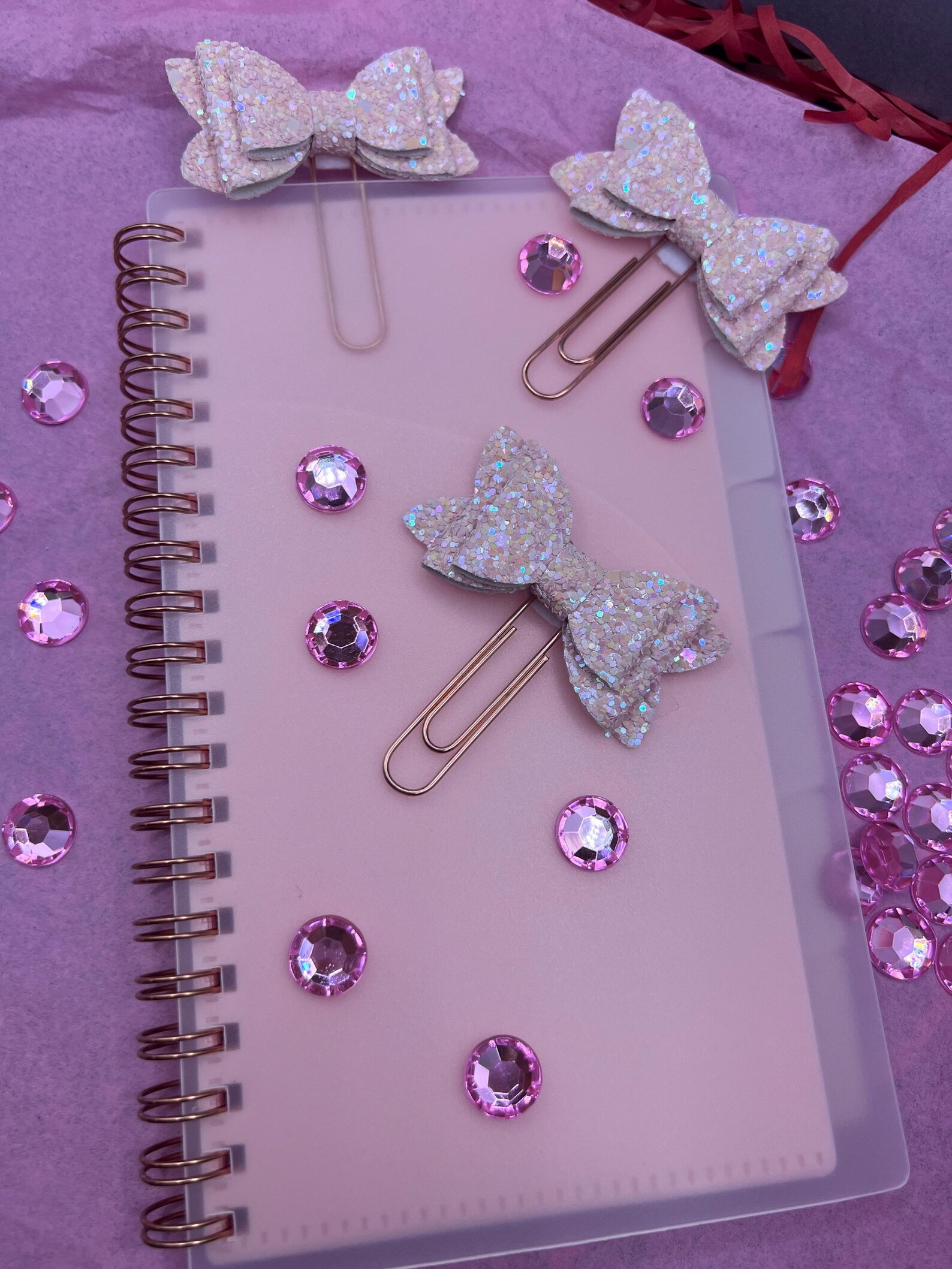Binder Paperclip Pink Bow Only 1 - Etsy